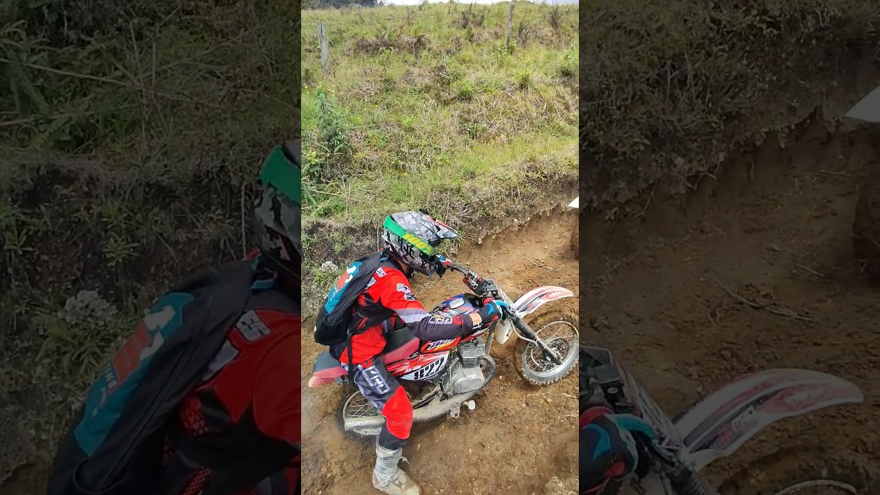 AX100 de enduro subiendo montañas. - YouTube