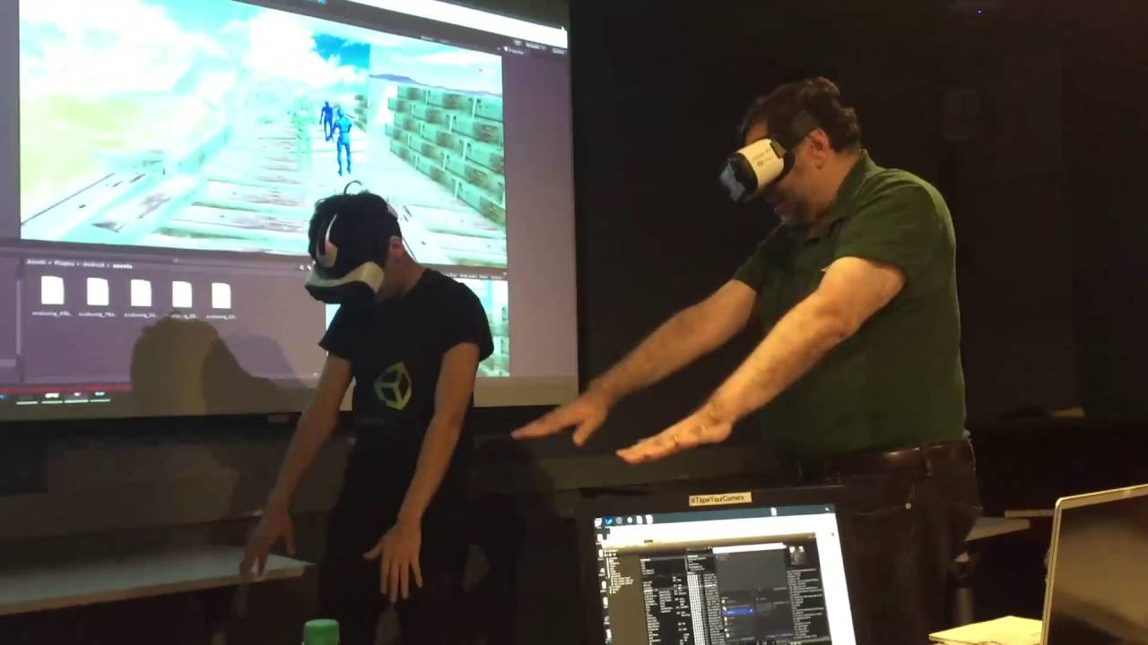 Kinect VR 0.6 Beta Samsung Gear VR multiplayer - YouTube