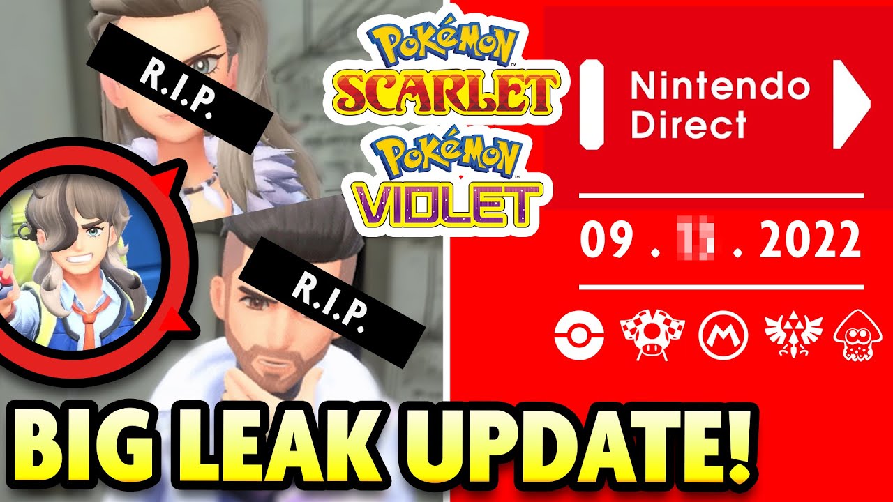 NEW POKEMON LEAKS and NINTENDO DIRECT! Pokemon Scarlet and Violet ...