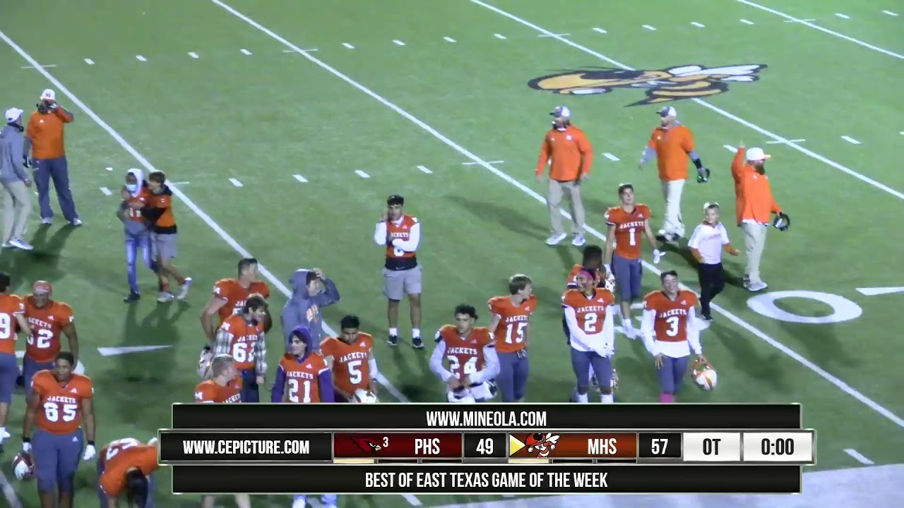 Pottsboro vs. Mineola Friday Night Football - YouTube