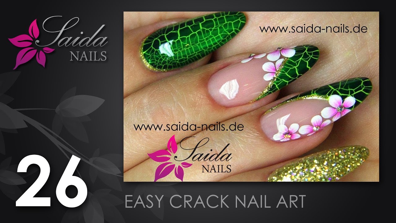 Easy Crack Nail Art #3 (Saida Nails | Nailart leicht gemalt) - YouTube