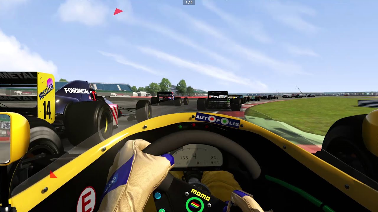 1991 Benetton B191, Race in Silverstone - YouTube