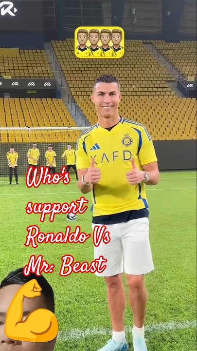 Ronaldo vs Mr: Beast #trending #shorts #ronaldo #mrbeast - YouTube