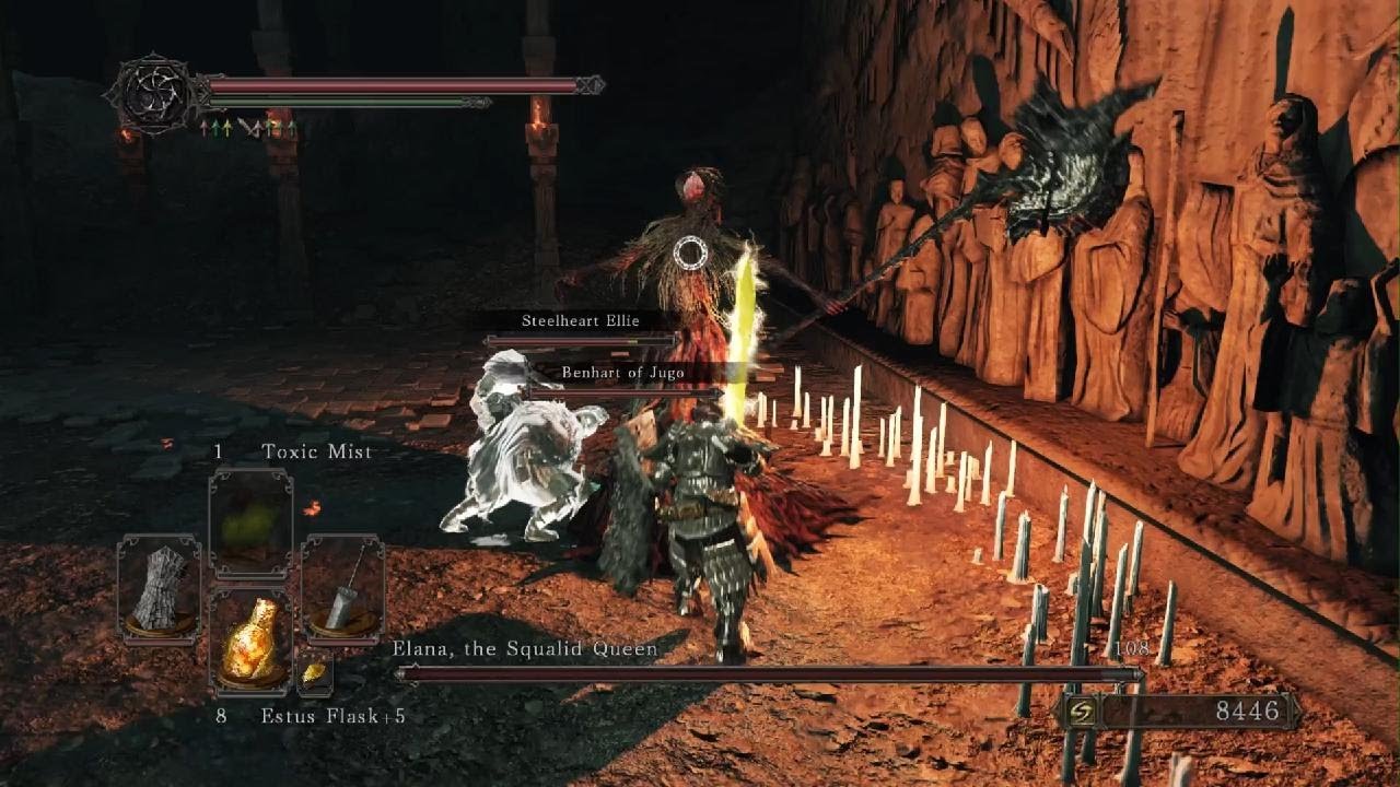 DARK SOULS II: Elana, the Squalid Queen - YouTube