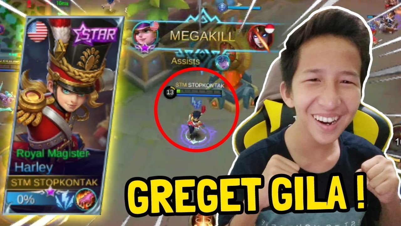 GREGET! NEW SKIN HARLEY STARLIGHT MENGGILA ! | Mobile Legends Indonesia ...