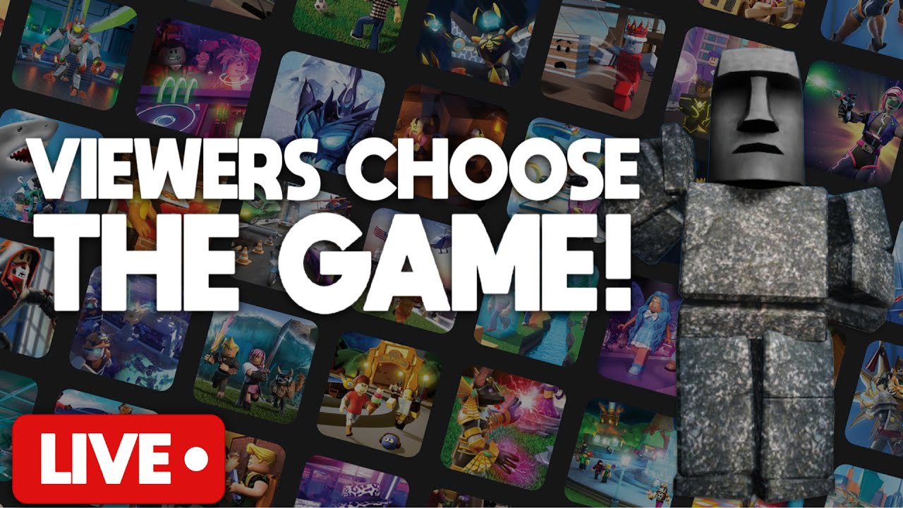 Playing Random Roblox With Viewers *LIVE* * ROBLOX* - YouTube