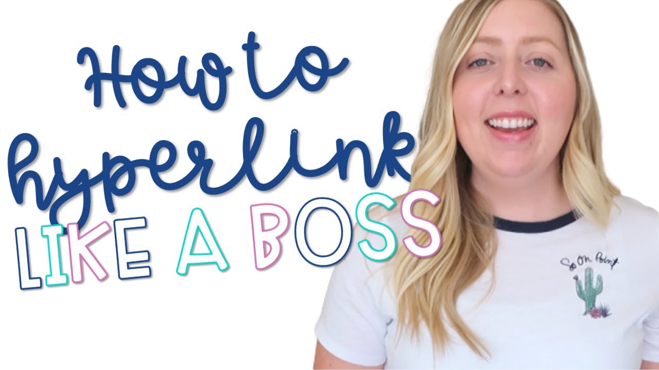 GOOGLE SERIES FOR DISTANCE LEARNING // How to hyperlink like a BOSS ...