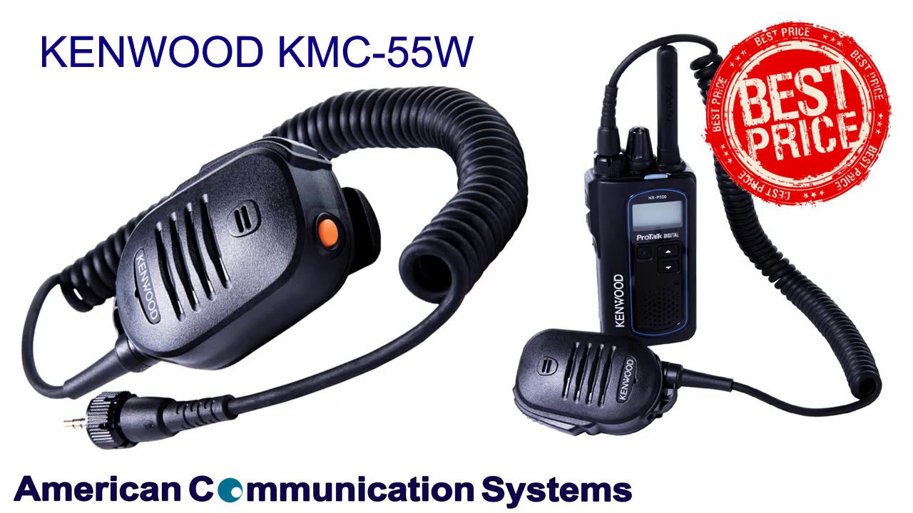 Kenwood KMC-55W Compact Remote Speaker Microphone - YouTube