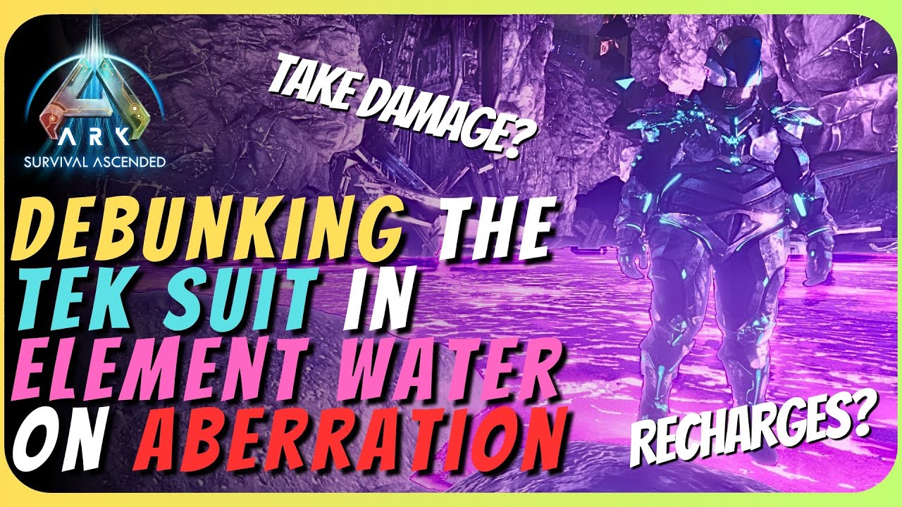 Debunking The Tek Suit In Element Water On Aberration! Ark Survival ...