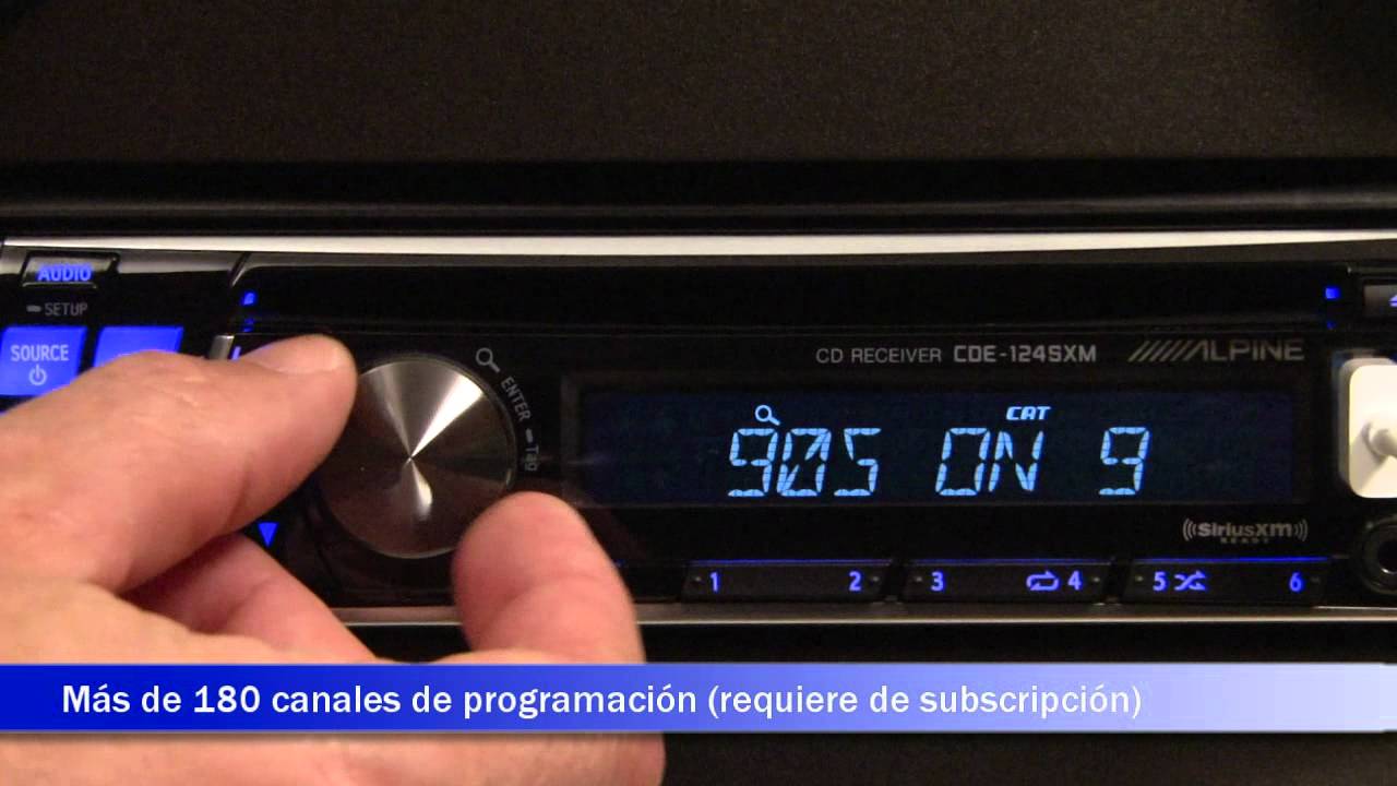 Alpine CDE-124SXM Demostración de Producto | Crutchfield Video - YouTube