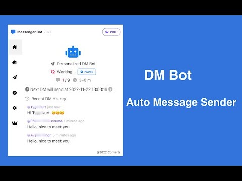 Facebook Messenger Bot How to send mass messages DMs on Facebook - YouTube