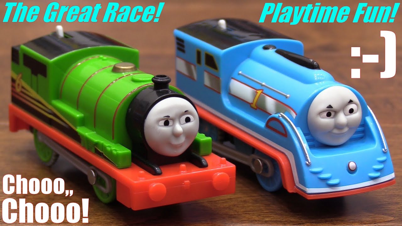 Railway Race Set Trackmaster Toy Trains Playtime! Thomas the Tank ...