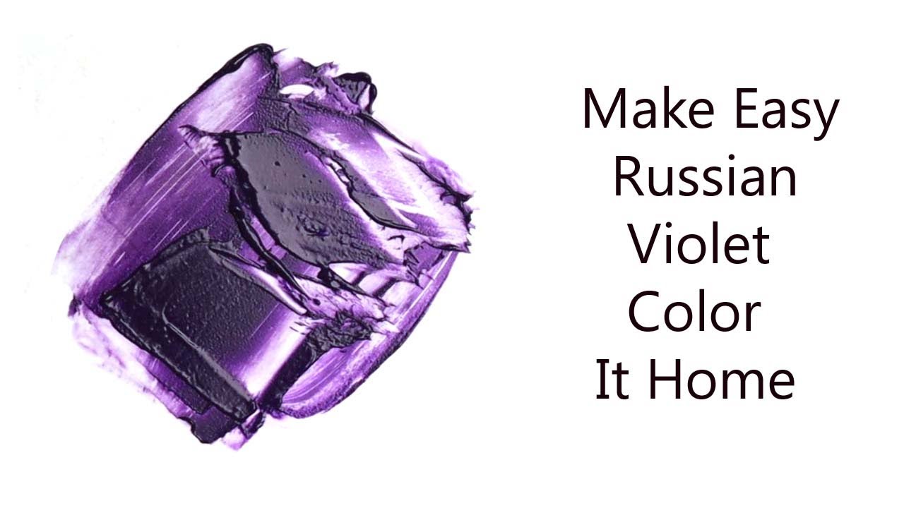 How To Make Russian Violet Color Paint - Mixing Colors - YouTube