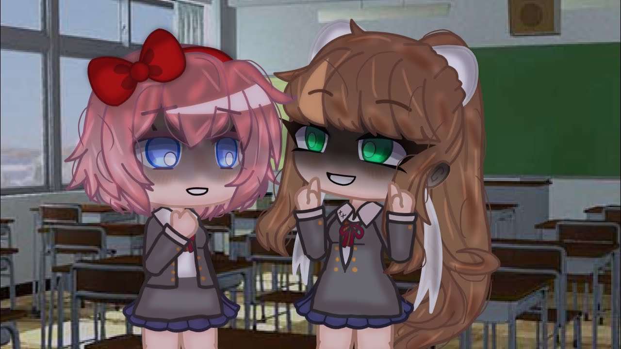 Monica talks to Sayori DDLC skit/theory Read Desc - YouTube