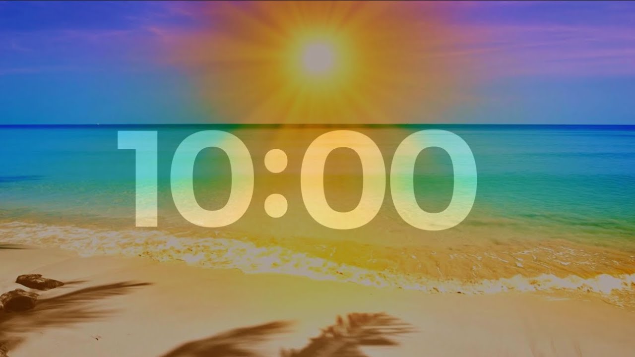 10 Minute Beach Timer - YouTube