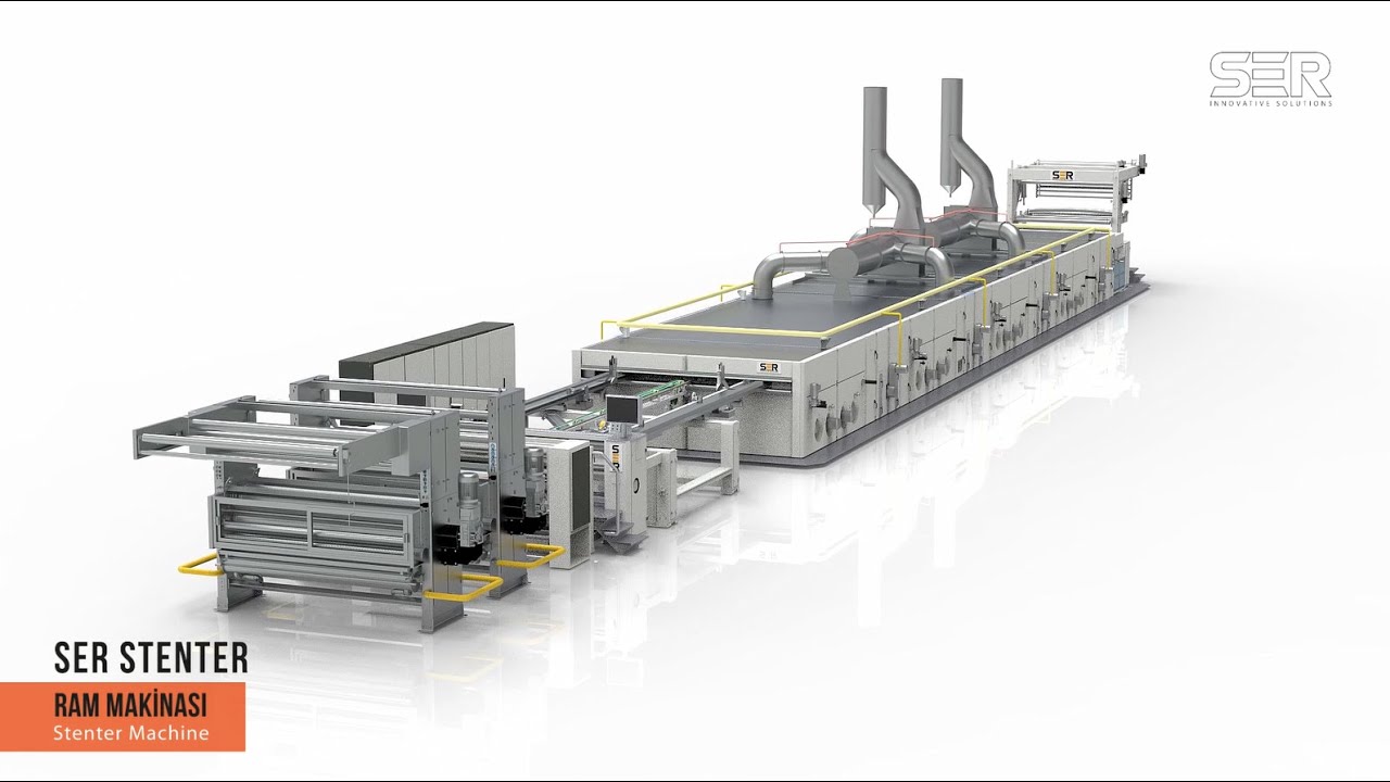 SER STENTER - Ram Makinası / Stenter Machine - YouTube