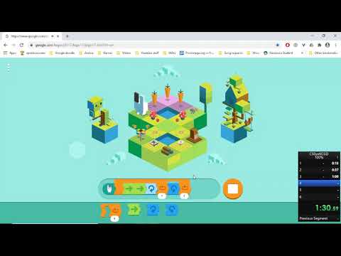Google Doodle Coding 100% Speedrun - YouTube