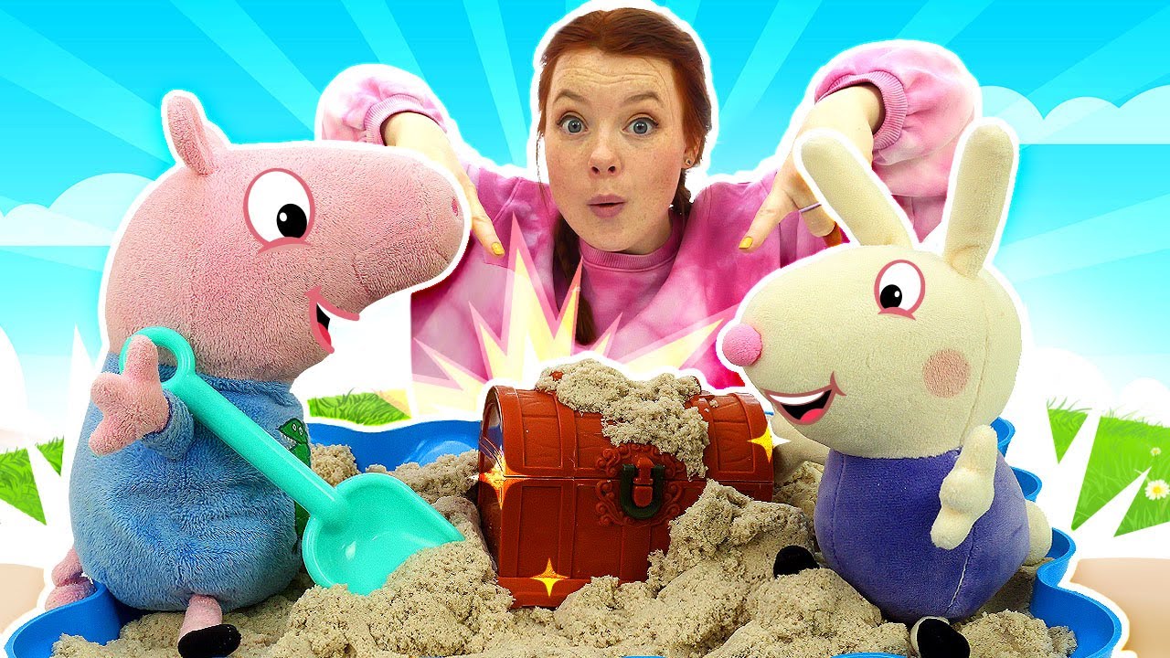 Peppa Wutz Video. Eine geheimnisvolle Truhe für Schorsch. Spielzeug Video mit Irene - YouTube