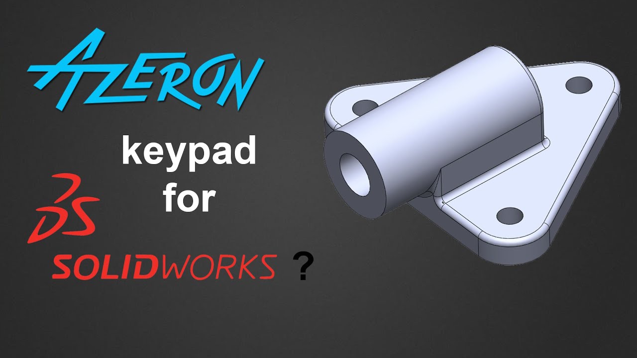 Comparing Azeron keypad and Keyboard in SolidWorks - YouTube