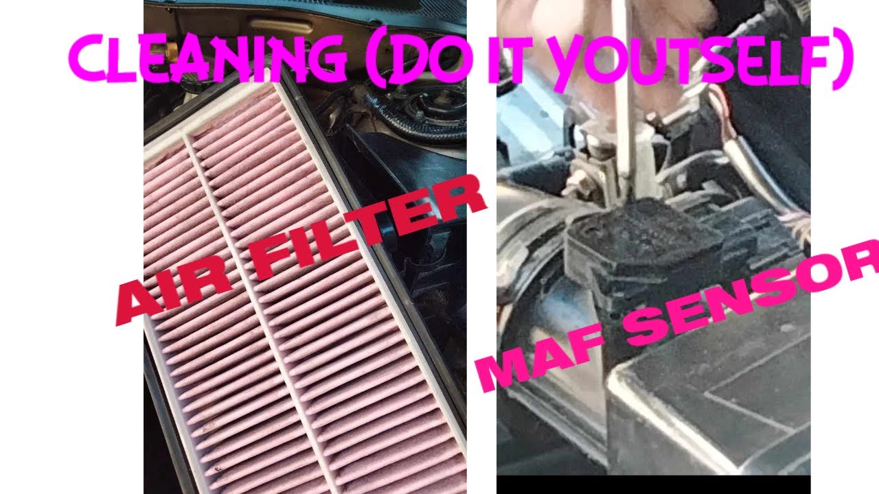 CLEANING AIR FILTER AND MAF SENSOR - YouTube