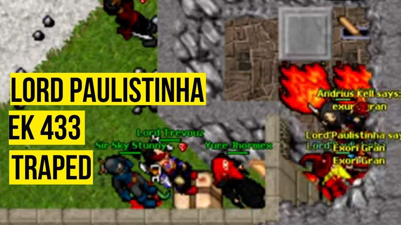 Tibia Retro - Lord Paulistinha EK 433 TRAPED (ELERA 2009) - YouTube