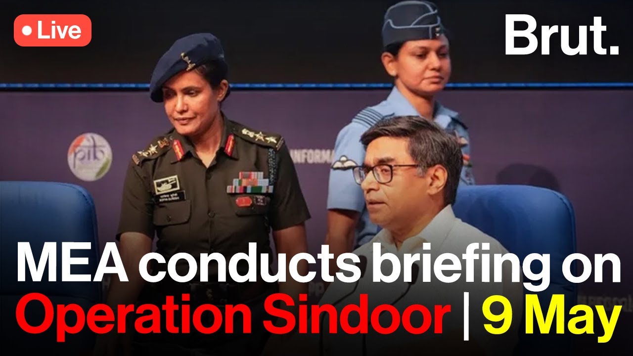 Replay | MEA Press Briefing Day 3 | 5:33 PM IST, 9 May, 2025 - YouTube
