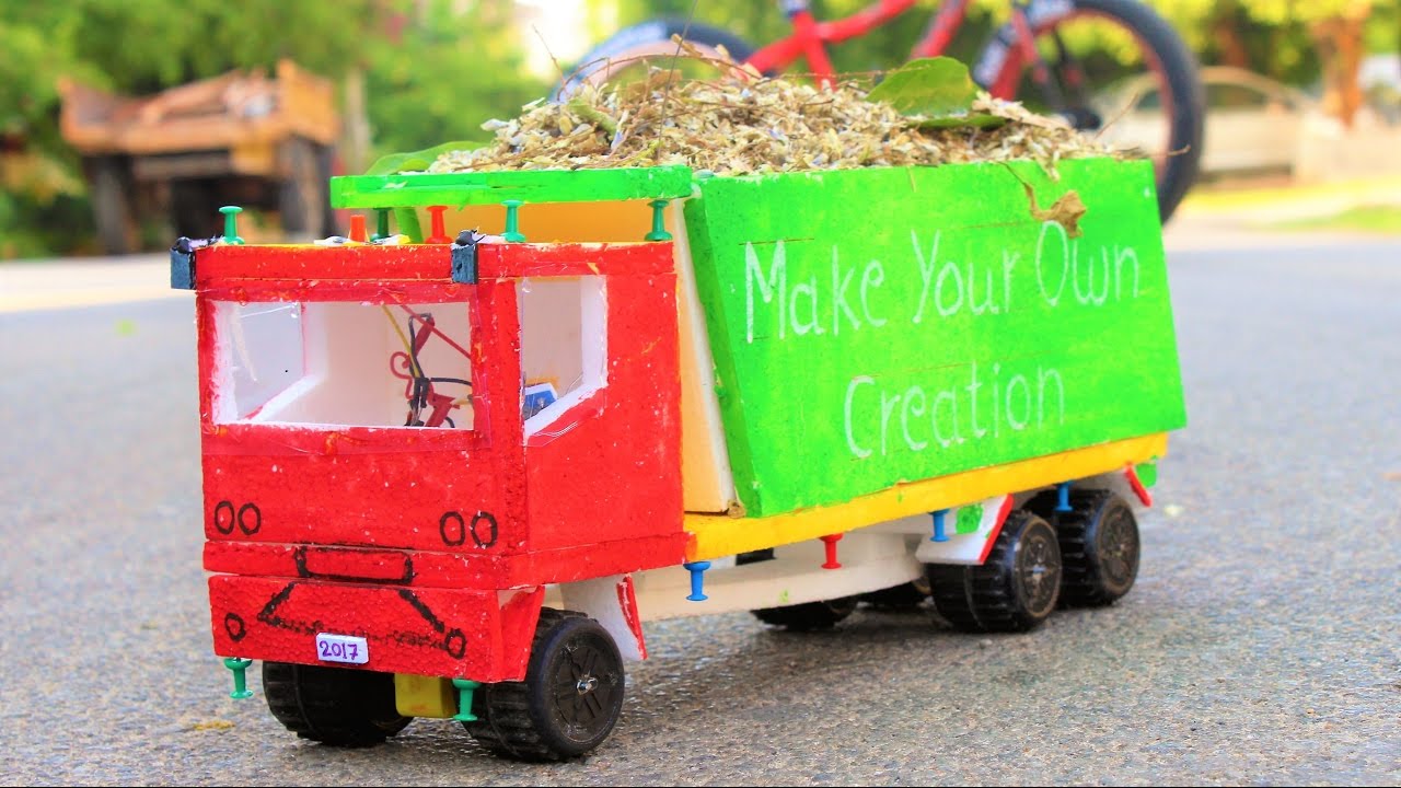 How to make a Truck - garbage truck - YouTube