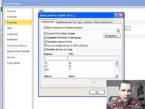 Excel Video 243 Save Frustration and Save Time with AutoCorrect - YouTube