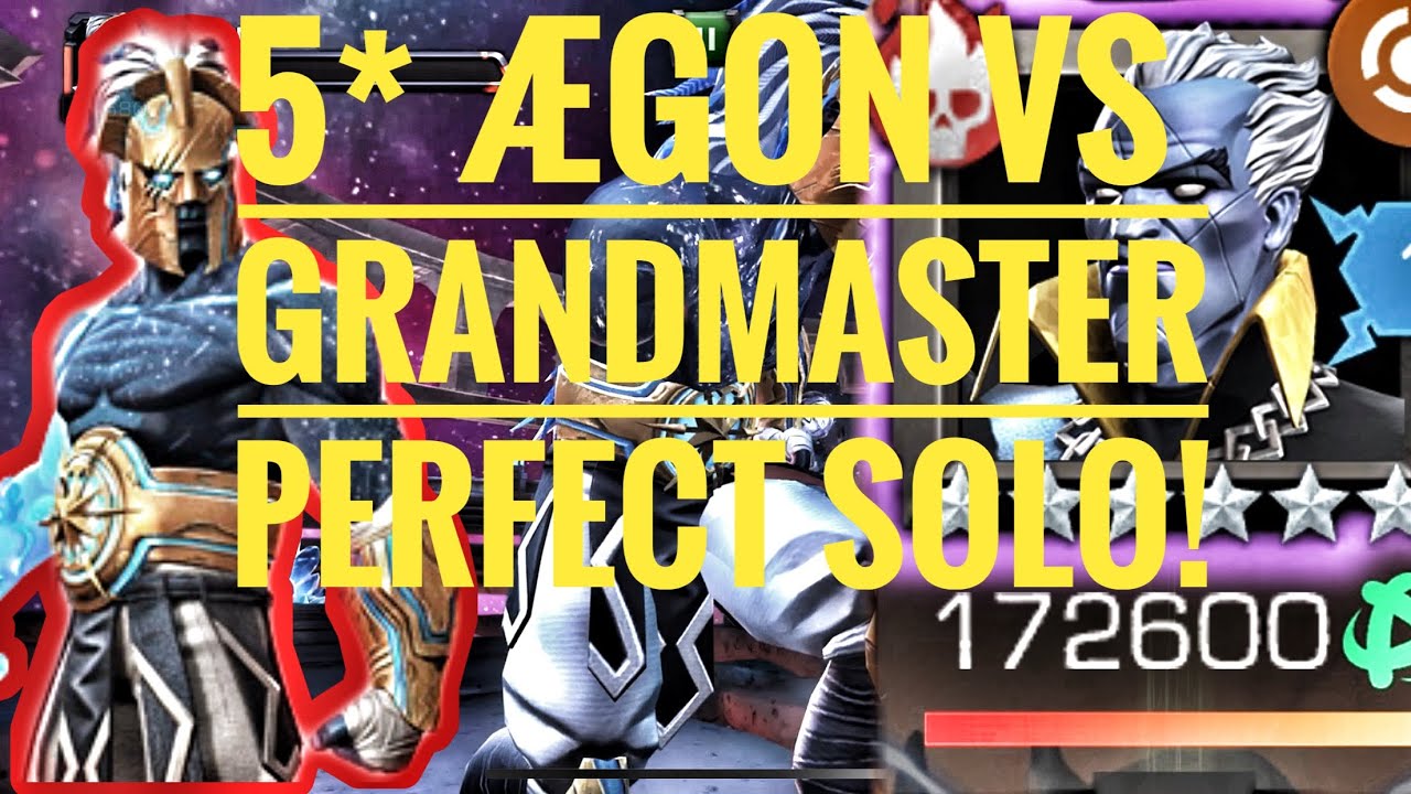 5* R5 ÆGON Vs Grandmaster (6.4.6) Flawless Solo. Act 6 MCOC - YouTube