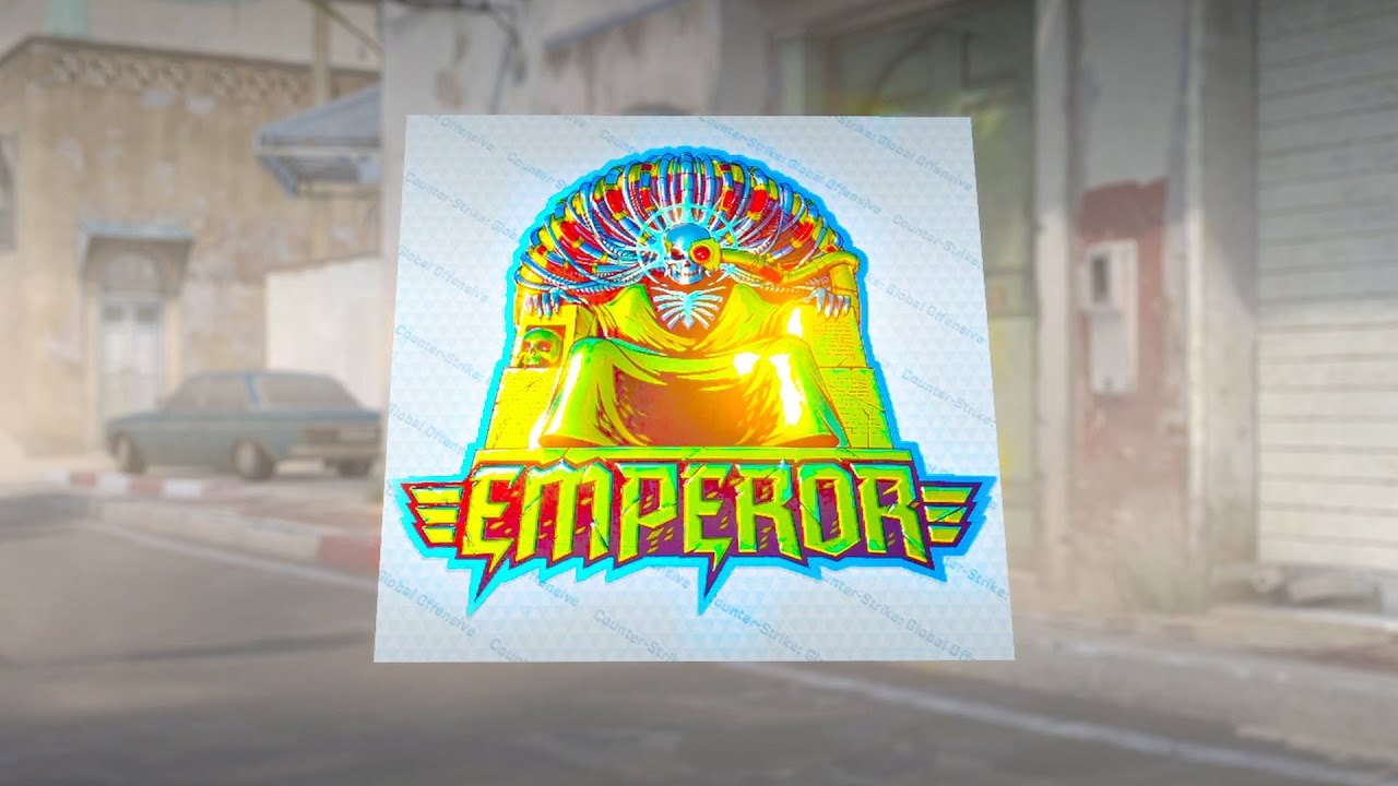 CS2 Updated EMPEROR Foil Sticker - YouTube