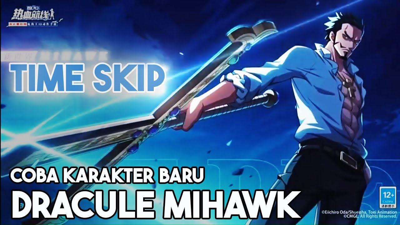 COBA KARAKTER BARU Dracule Mihawk Time Skip | ONE PIECE FIGHTING PATH ...