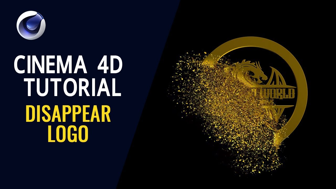 Disappear Logo - Cinema 4D Tutorial - YouTube
