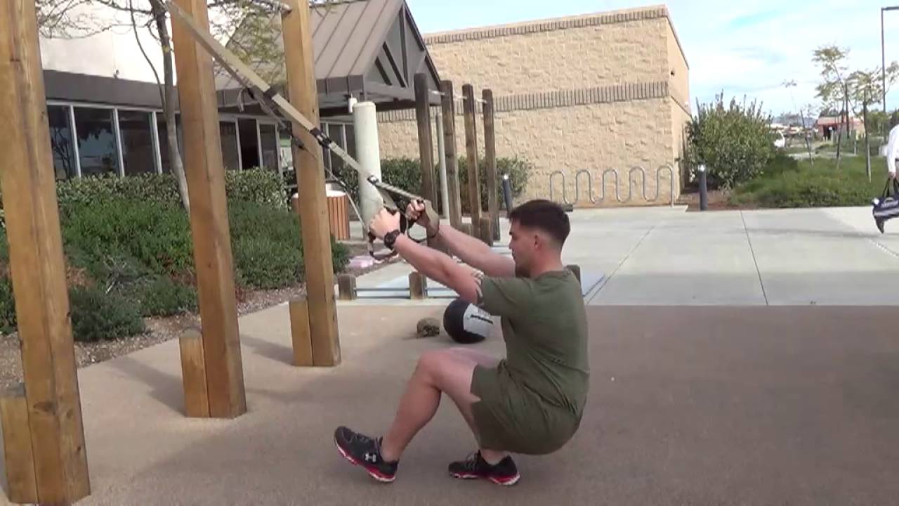 TRX Assisted Bottom Up Squat - YouTube