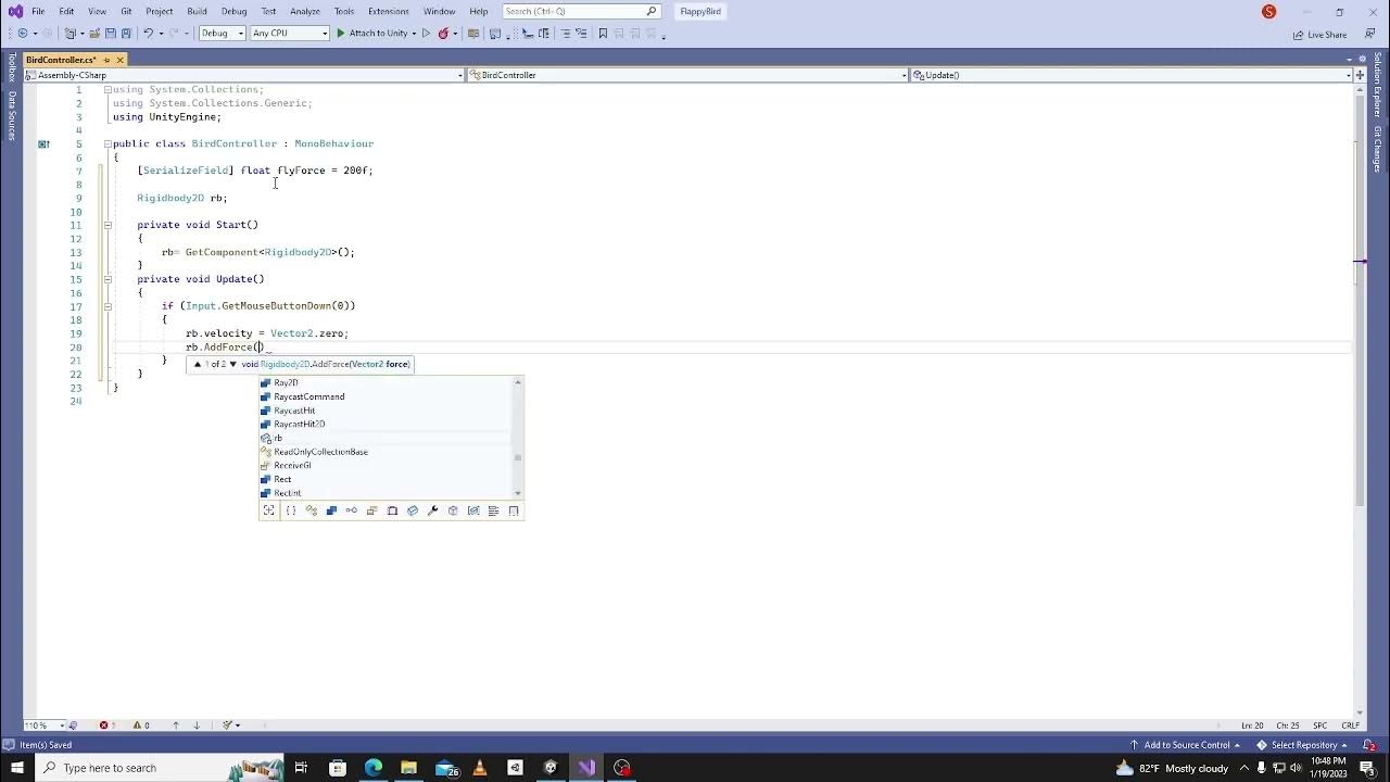 Let's Create Game Like Flappy Bird Unity 3d-Part_1🤓🙈 - YouTube