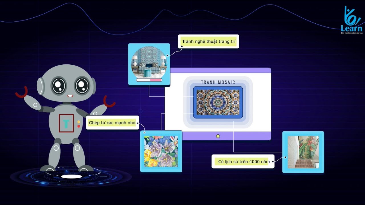 STEAM mầm non - Tìm hiểu về tranh Mosaic - YouTube