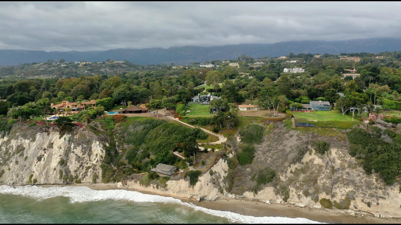 $85,000 Per Month Santa Barbara Estate - Indoor Drone Tour - YouTube
