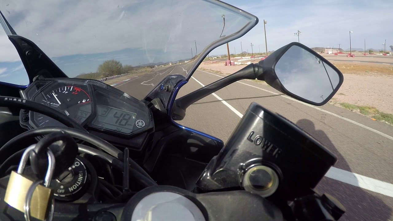 Yamaha R3 track crash - YouTube