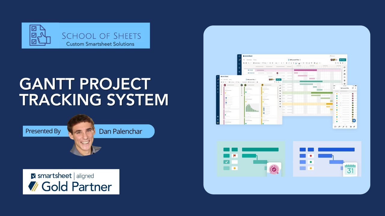 Smartsheet Gantt Project Tracking System | School of Sheets Solution ...