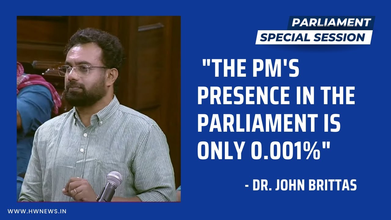 "The PM's presence in the parliament is only 0.001%" - Dr John Brittas ...