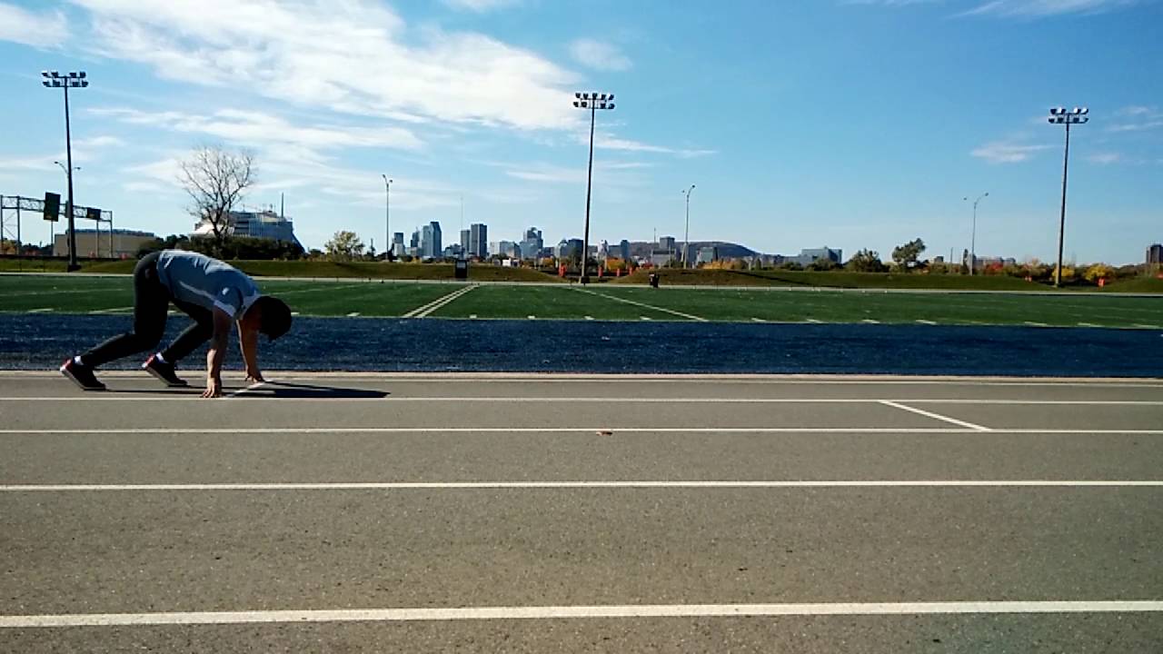 Sprint start slow motion #6 - YouTube