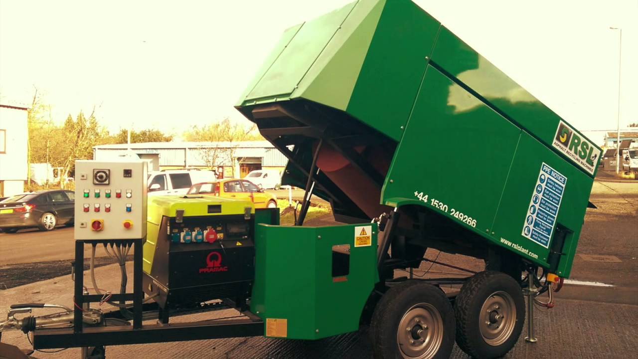 Asphalt Recycling Machines - YouTube