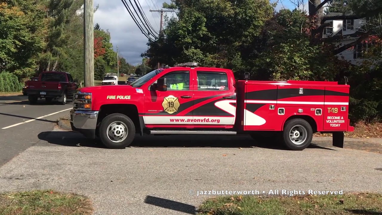 Avon Volunteer Fire Department Fire-Police 19 Responding COLD - YouTube