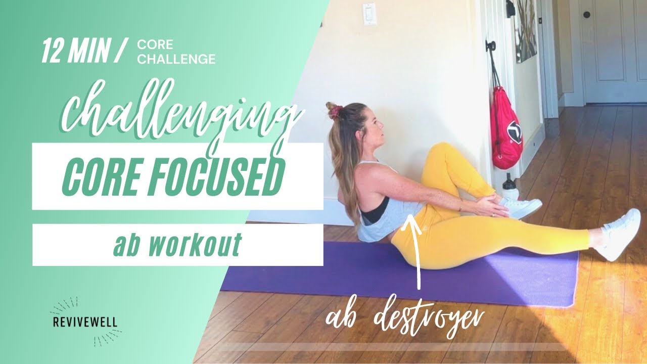 12 Min CORE Destroyer! | Body Weight Only | CHALLENGING workout ...