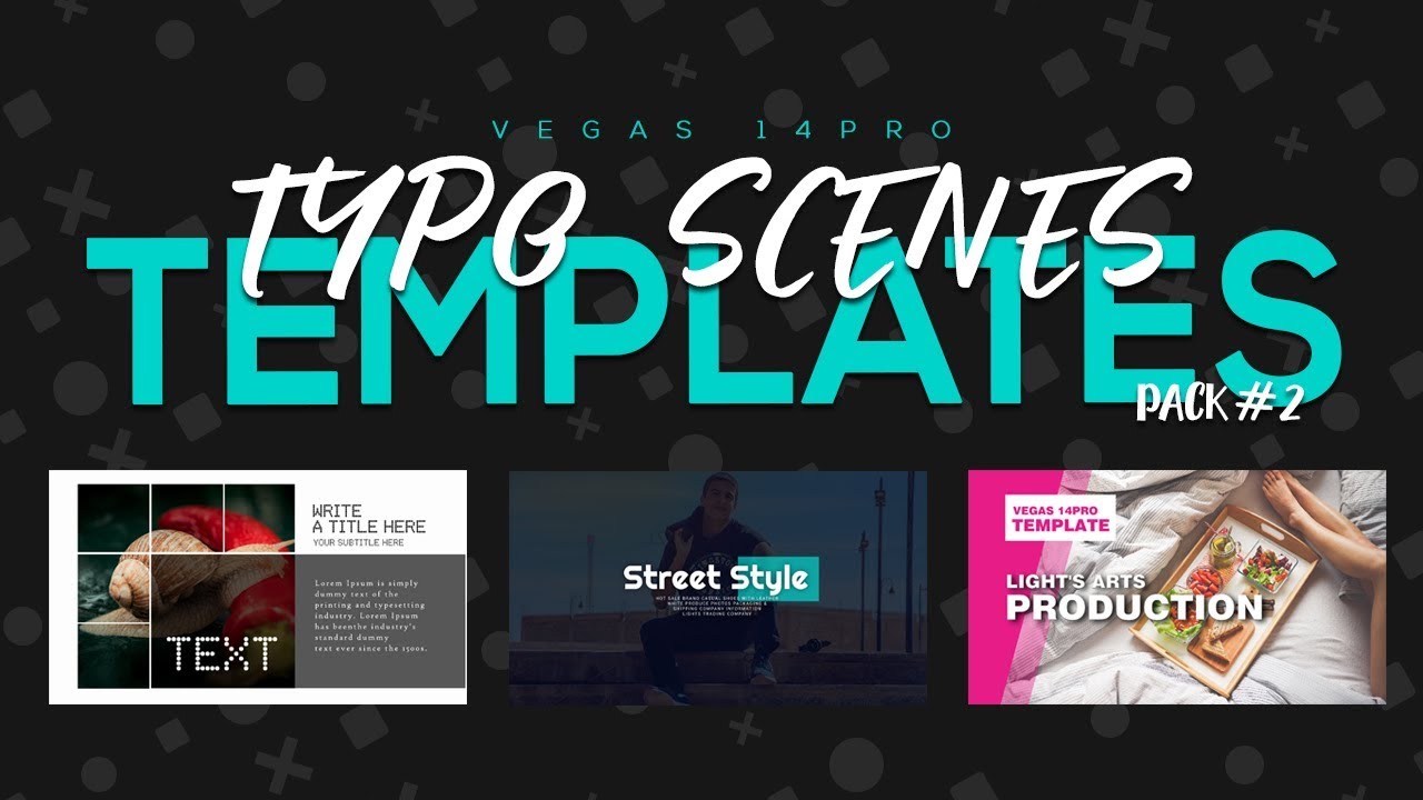 Free Vegas 14 pro Template - Typo Scenes pack#2 - YouTube