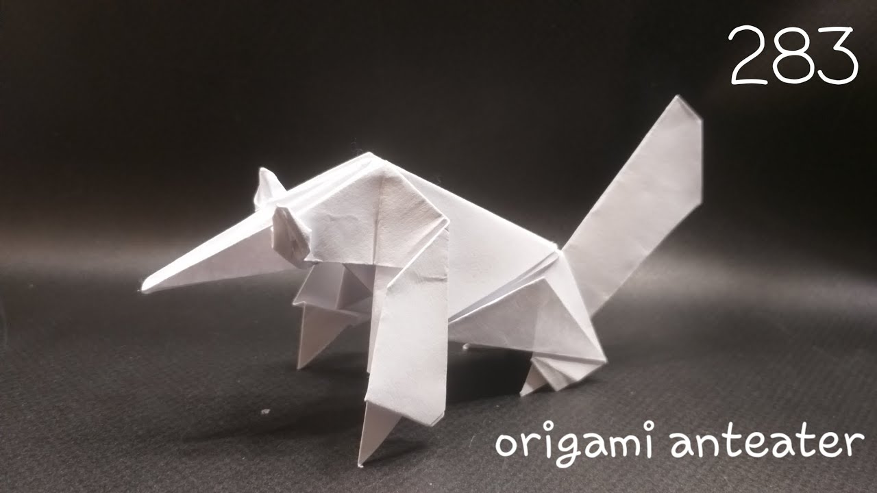 Орігамі мурахоїд origami anteater - YouTube