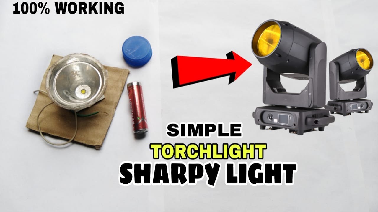 How To Make Mini Sharpy Light With 🔥TorchLight 🔦And Cardboard || Simple ...