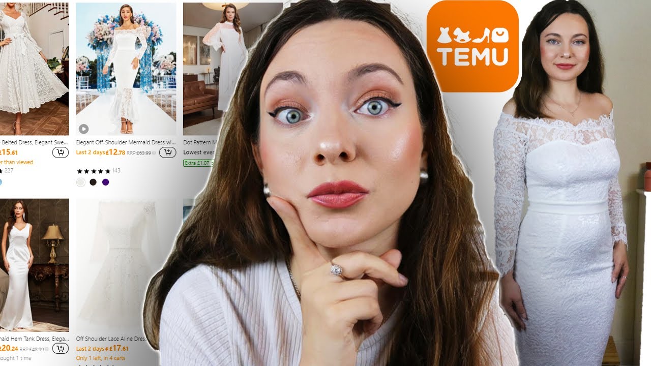 Temu WEDDING Dress Haul | Affordable Bridal Gowns Try-On - YouTube