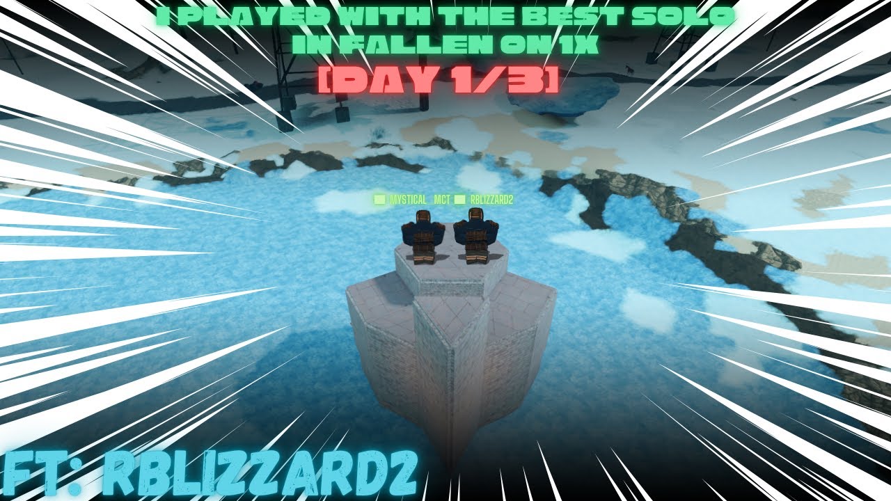 I Played With The Best Solo In Fallen 1X! [Day 1/3] (Fallen Survival ...