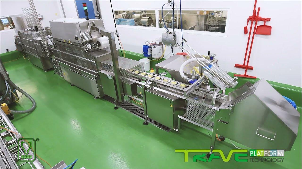 G.Mondini - TRAVE® 340 VG3 Tray Sealer - Automatic Feeding Guacamole Line - YouTube