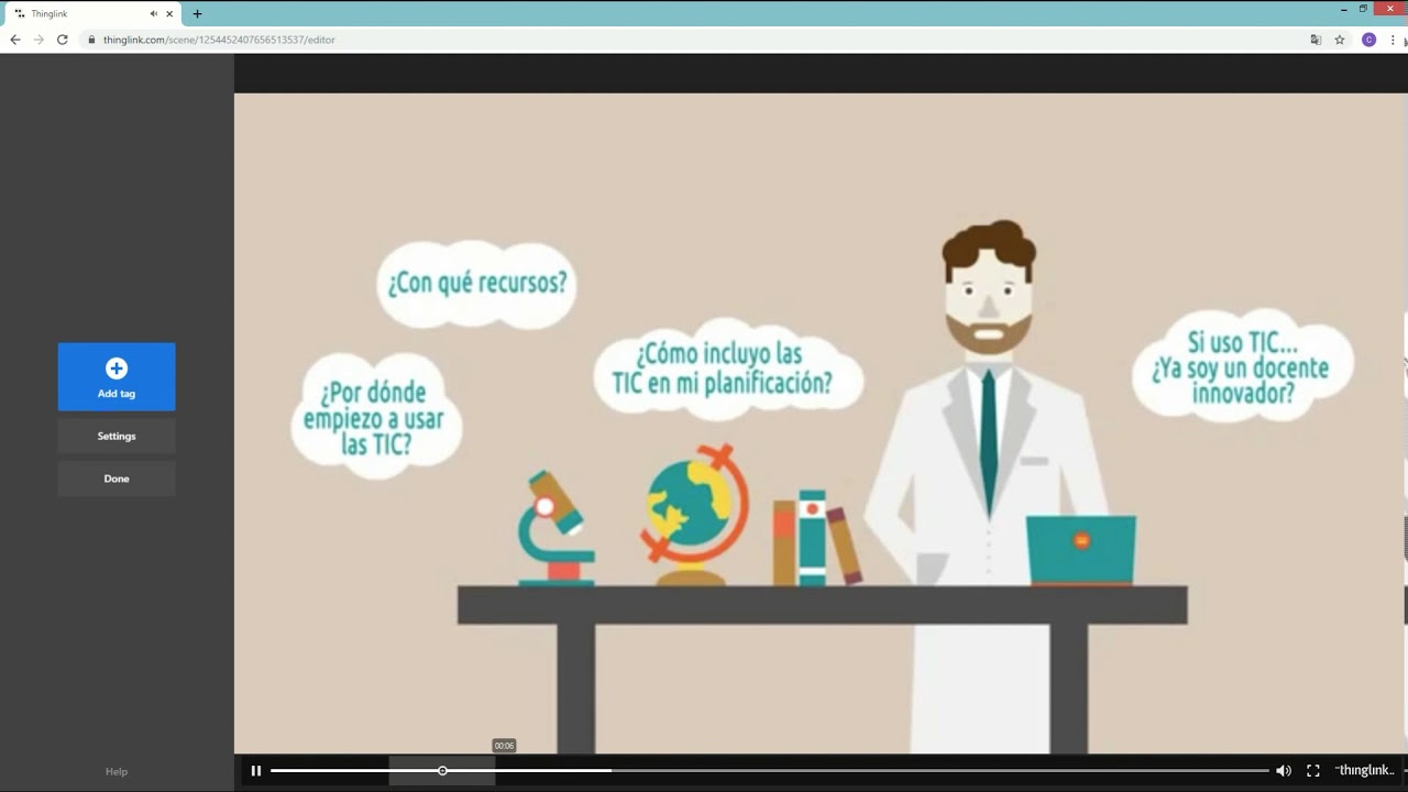 Video tutorial de thinglink: segunda parte - YouTube